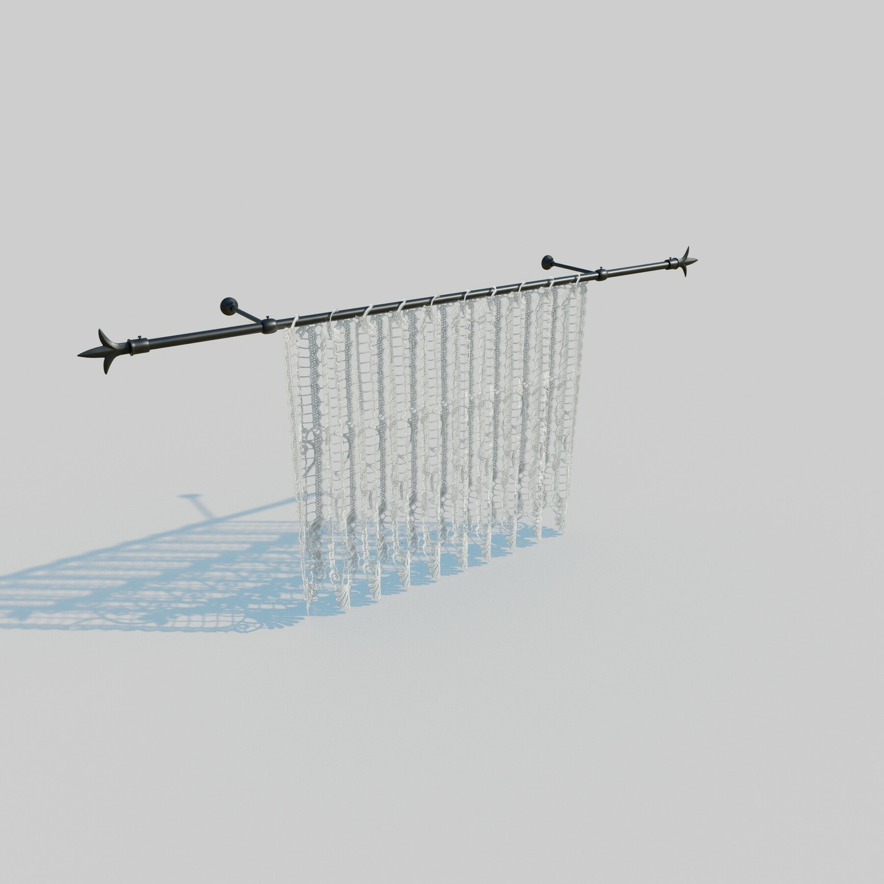 ArtStation - Lace Curtain with Rod | Resources