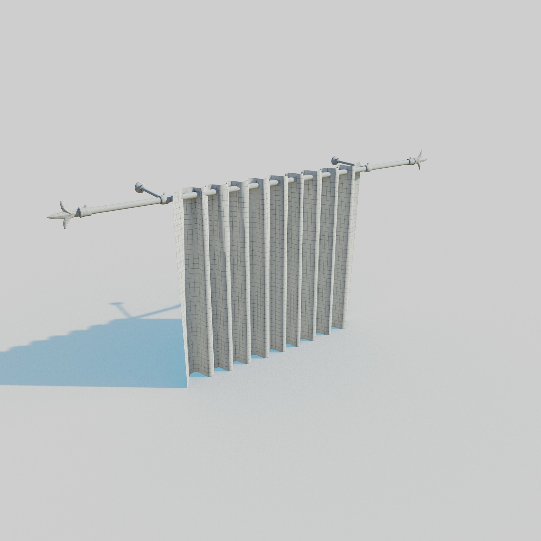 ArtStation - Lace Curtain with Rod | Resources