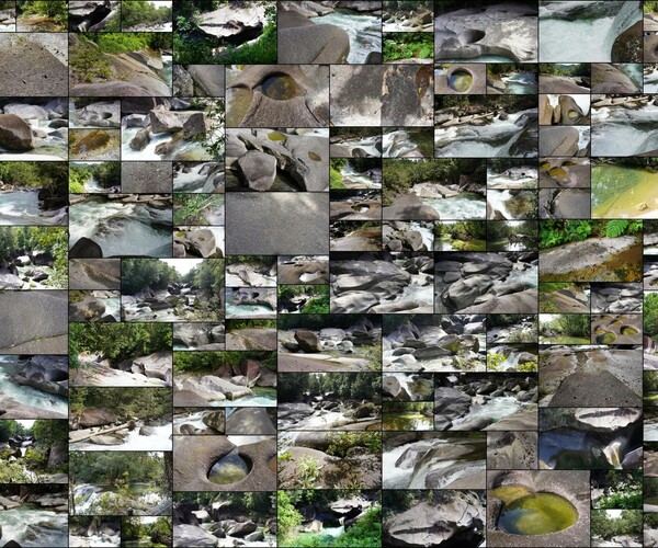 ArtStation - 110 photos of Large Smooth Granite Boulders Stream | Resources