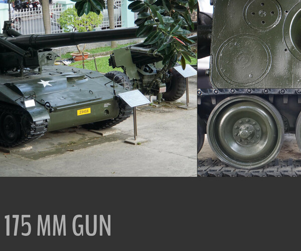 ArtStation - 97 photos of M107 - 175 mm Gun | Resources