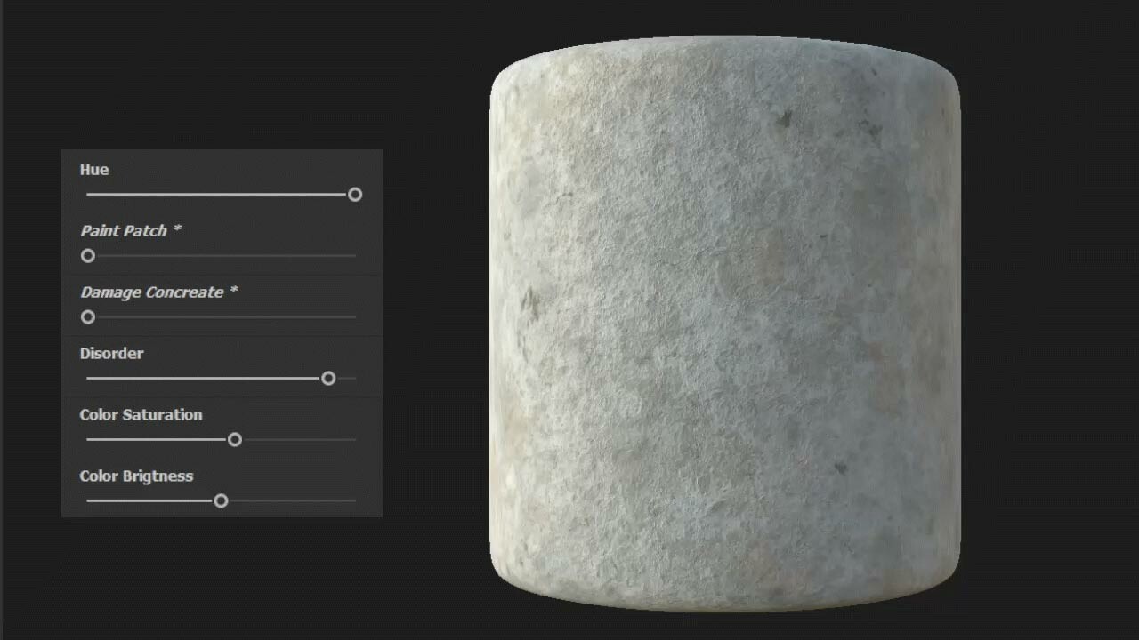 ArtStation - Procedural Plaster Concrete | Game Assets