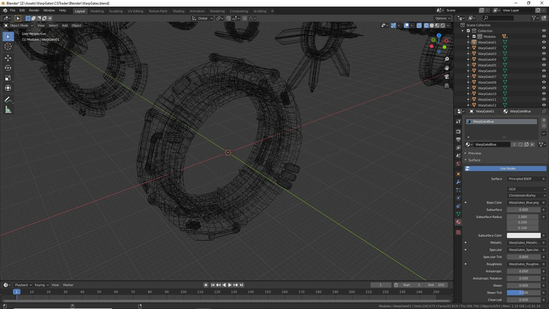 ArtStation - Modular Warp Gates | Game Assets