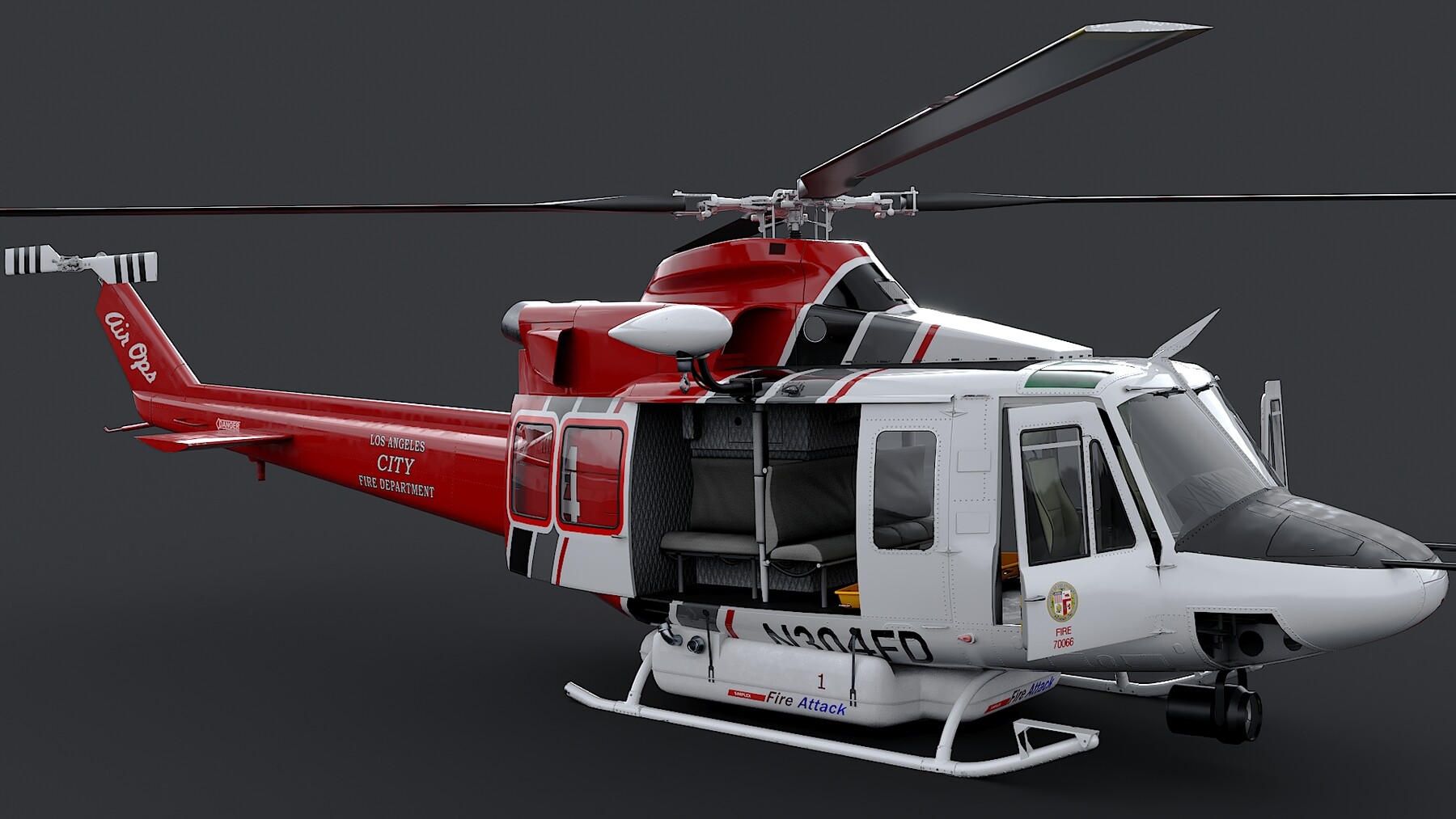 ArtStation - Helicopter Bell 412 LAFD | Resources
