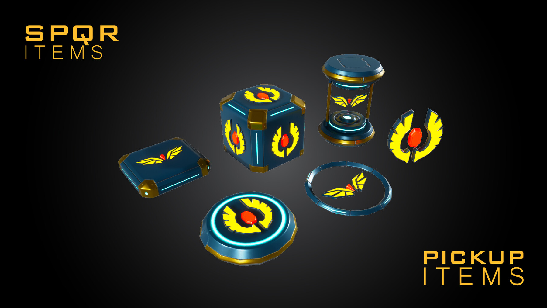 ArtStation - Modular Pick Up Items | Game Assets