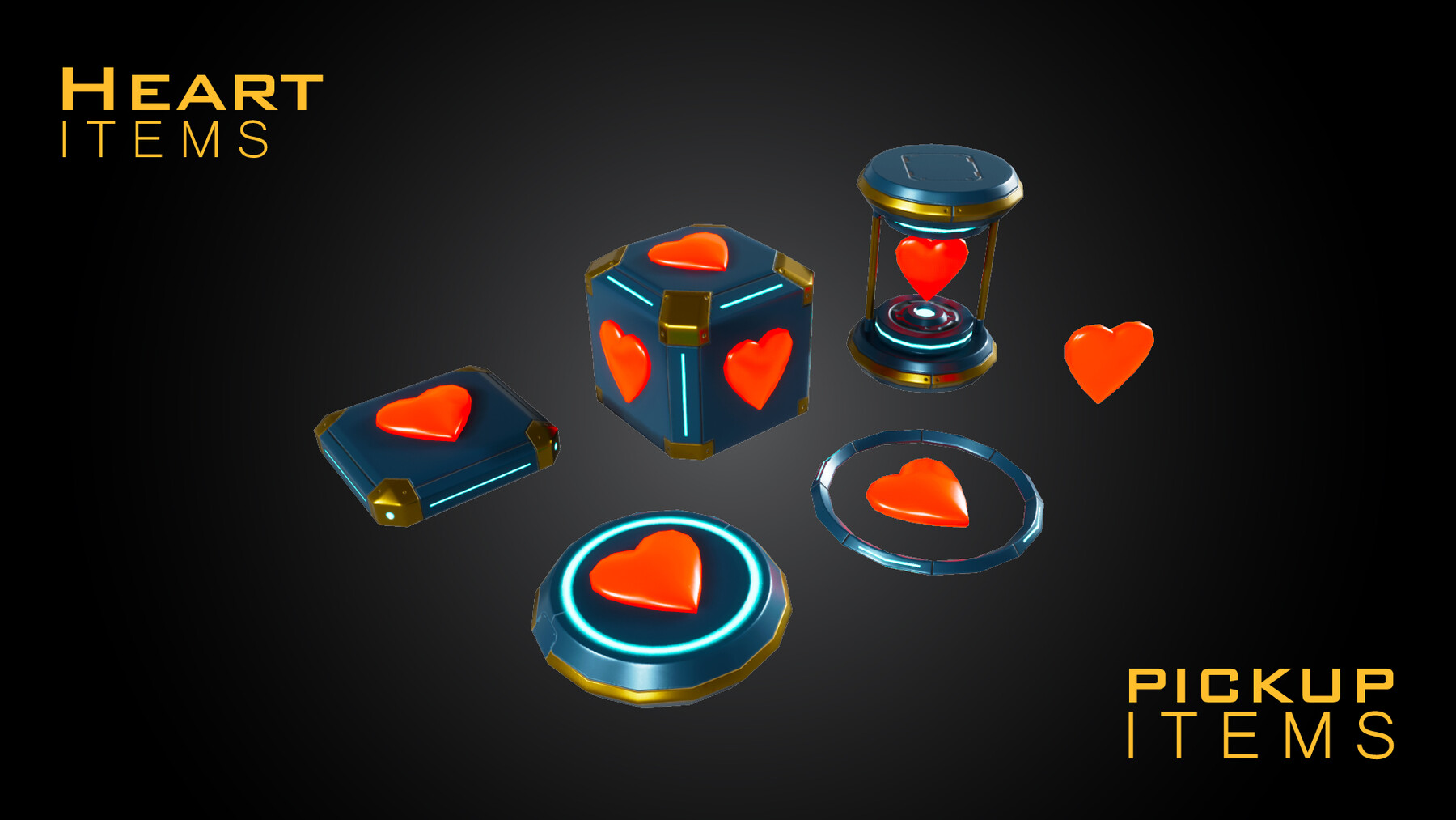 ArtStation - Modular Pick Up Items | Game Assets