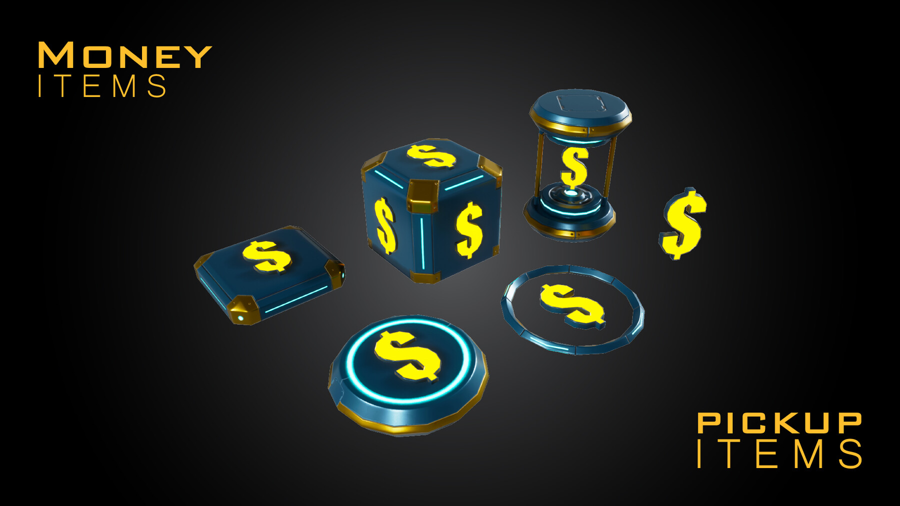 ArtStation - Modular Pick Up Items | Game Assets