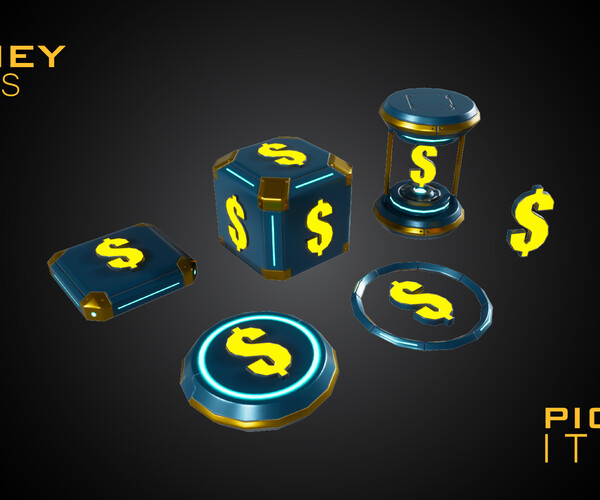 ArtStation - Modular Pick Up Items | Game Assets