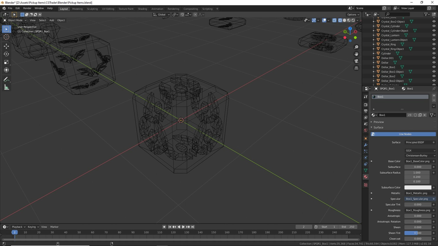 ArtStation - Modular Pick Up Items | Game Assets