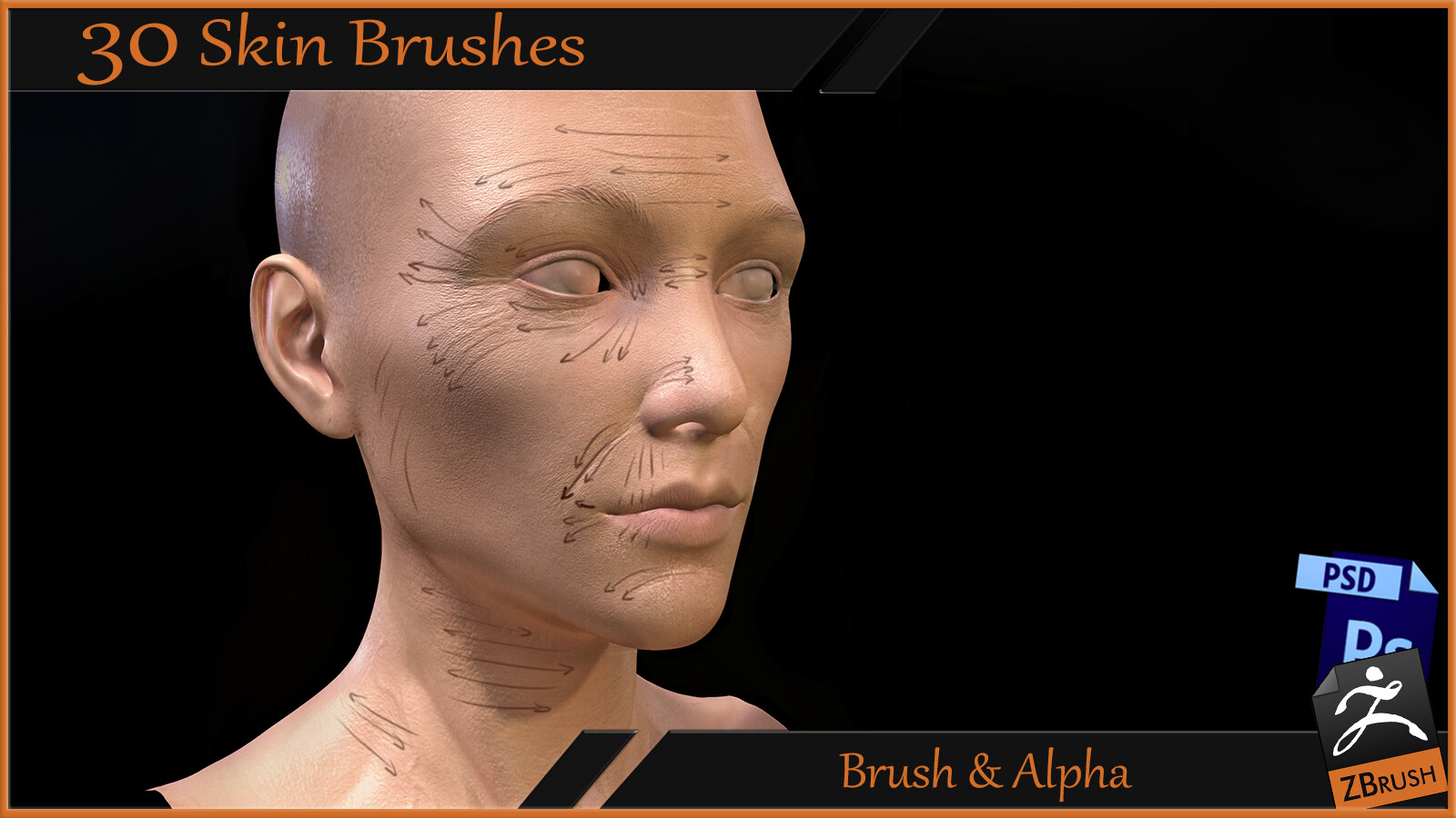 ArtStation - 30 Skin Brushes | Brushes