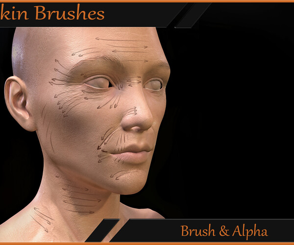 ArtStation - 30 Skin Brushes | Brushes