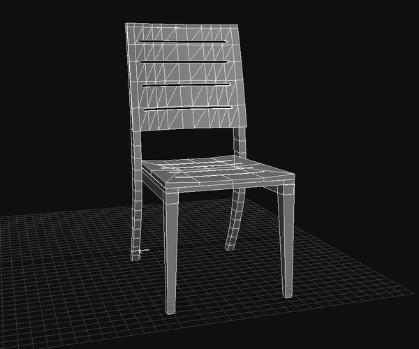 ArtStation - Wooden Chair 3D Model | Game Assets
