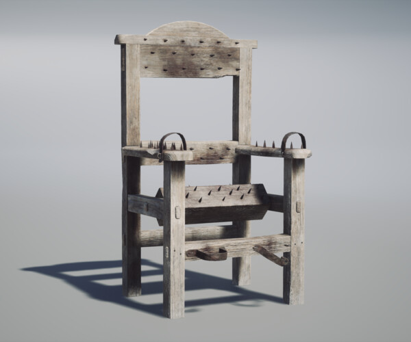 ArtStation - Medieval Spiked Torture Chair | Game Assets