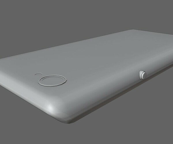 ArtStation - Mobile Phone - Screen OFF - Celular Low-poly 3D model ...