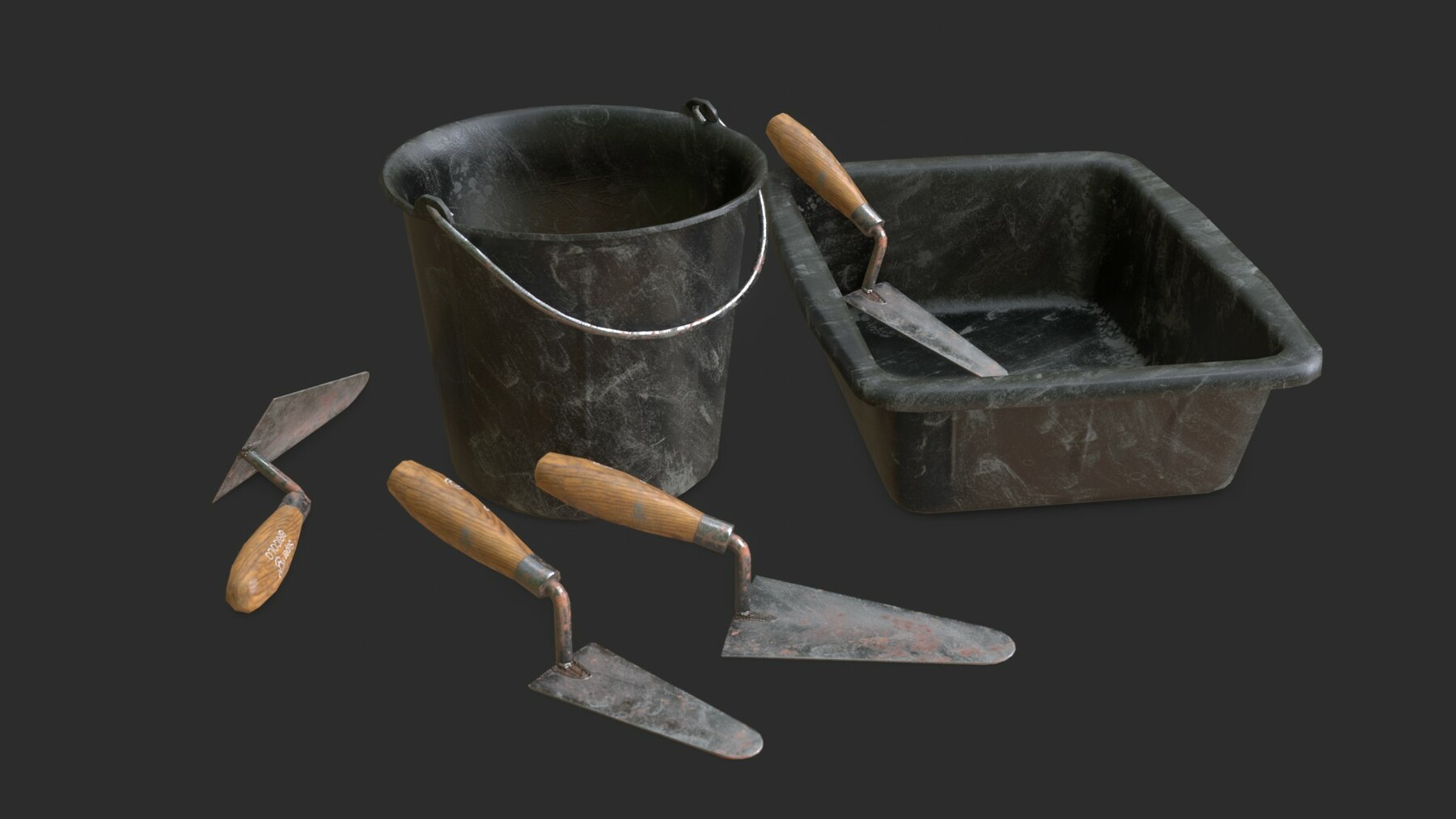 ArtStation - Mortar Tools Set | Game Assets