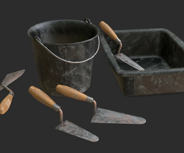 ArtStation - Mortar Tools Set | Game Assets