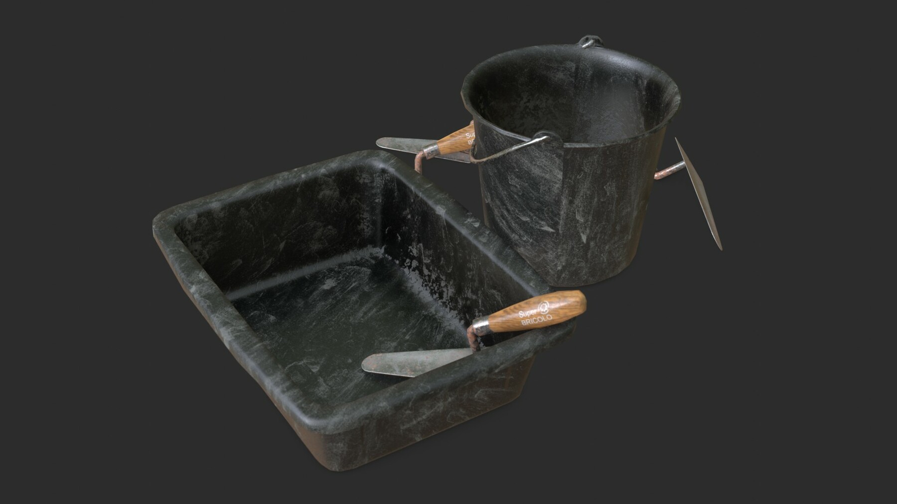ArtStation - Mortar Tools Set | Game Assets
