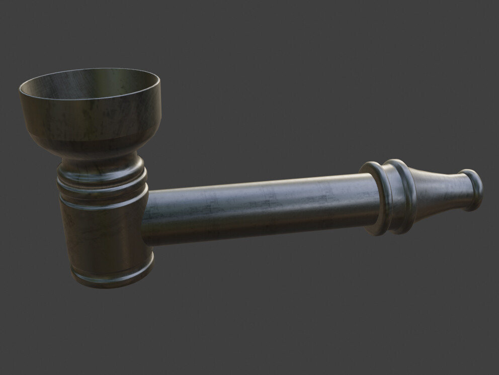 ArtStation - Smoking Pipe 3D Model | Game Assets