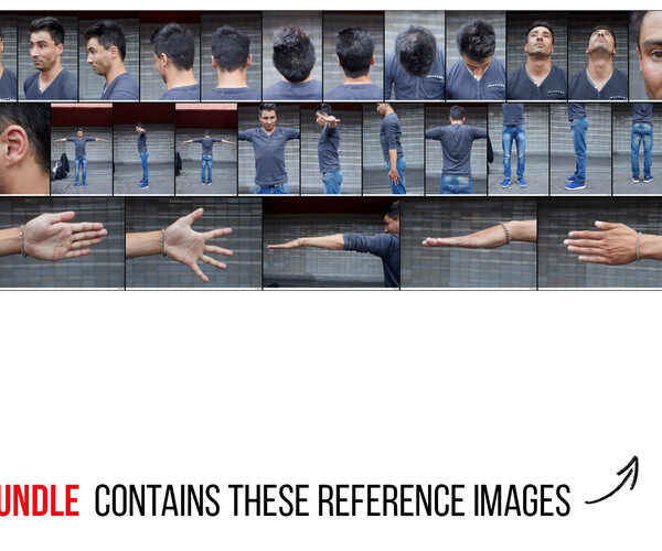 ArtStation - T-POSE & DETAILS | Male Photo References #655 | Resources