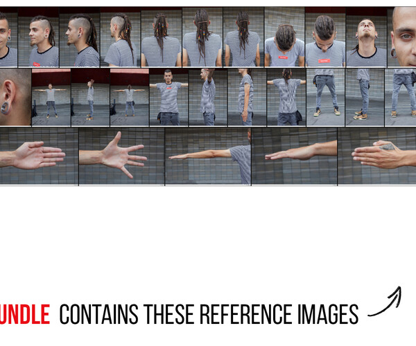 ArtStation - T-POSE & DETAILS | Male Photo References #672 | Resources