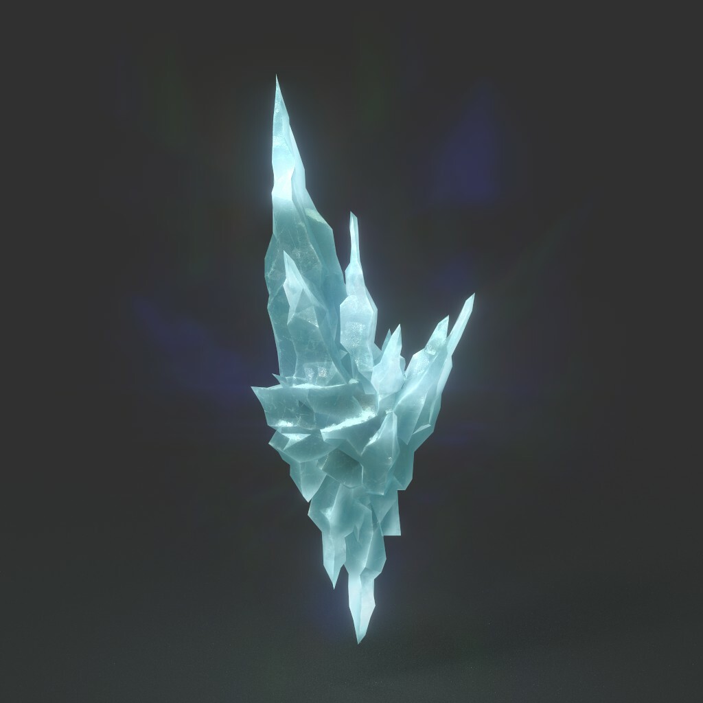 ArtStation - Low poly Sharp Ice Modular 210916 | Game Assets