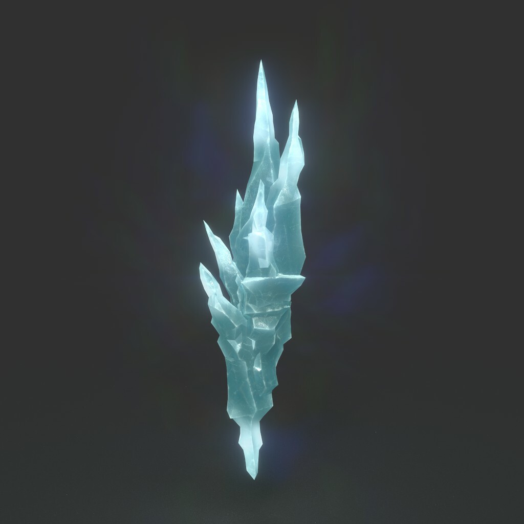 ArtStation - Low poly Sharp Ice Modular 210916 | Game Assets