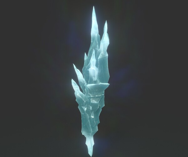 ArtStation - Low poly Sharp Ice Modular 210916 | Game Assets