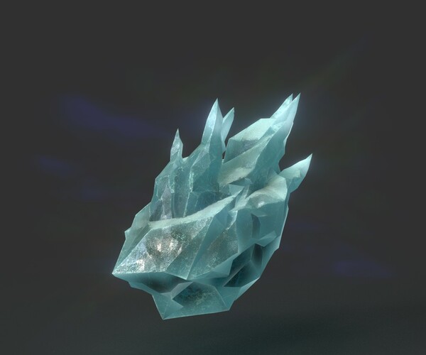 ArtStation - Low poly Sharp Ice Modular 210916 | Game Assets