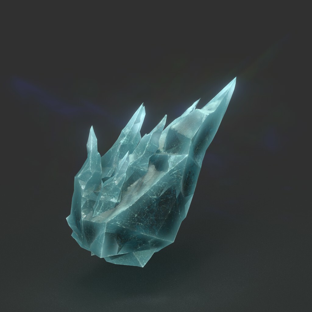 ArtStation - Low poly Sharp Ice Modular 210916 | Game Assets
