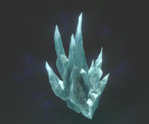 ArtStation - Low poly Sharp Ice Modular 210916 | Game Assets