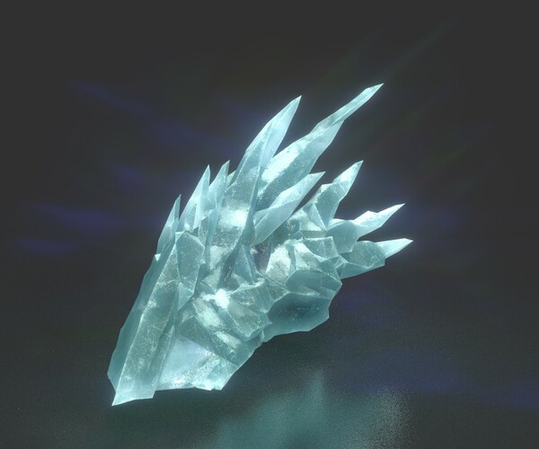ArtStation - Low poly Sharp Ice Modular 210916 | Game Assets