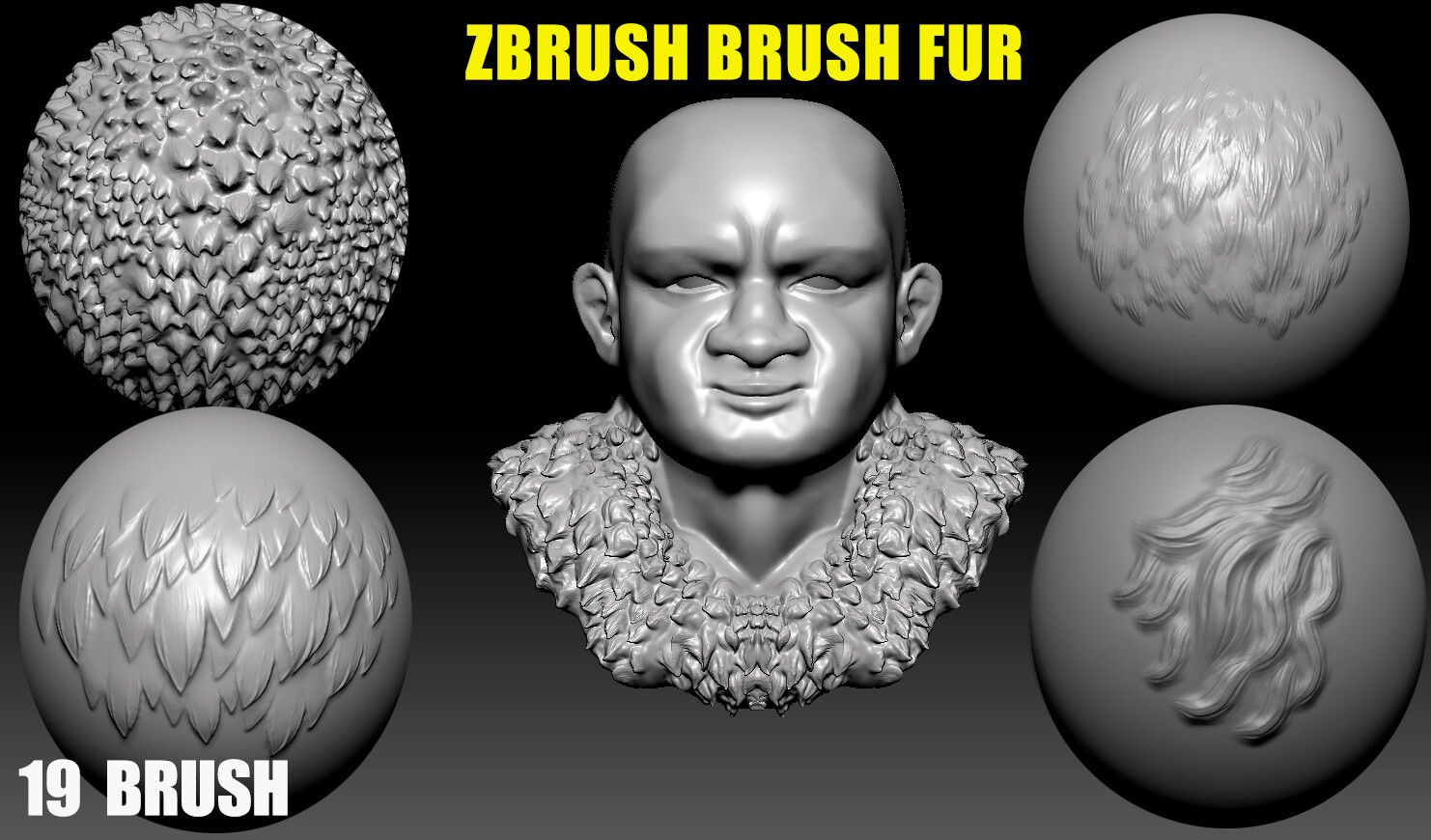 ArtStation - 19 zbrush brush fur | Brushes