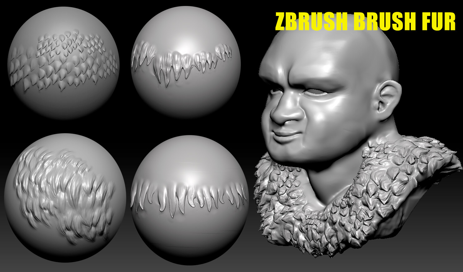 ArtStation - 19 zbrush brush fur | Brushes