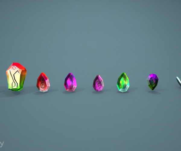 ArtStation - Stylized Crystal Collection | Game Assets