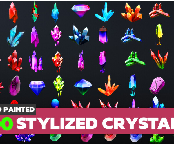 ArtStation - Stylized Crystal Collection | Game Assets