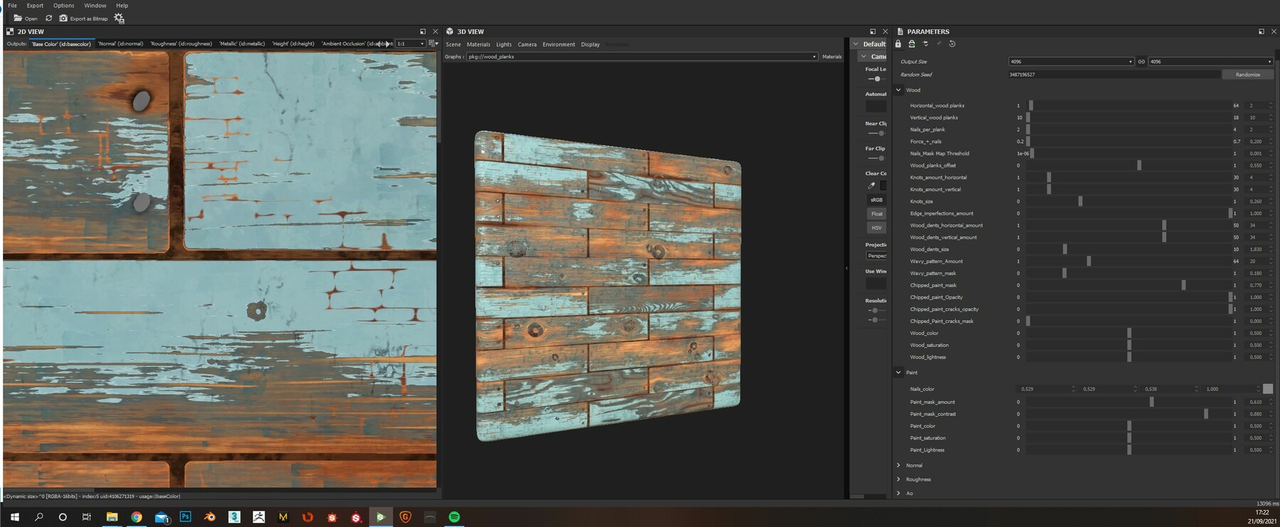 ArtStation - Painted wood planks material | Game Assets