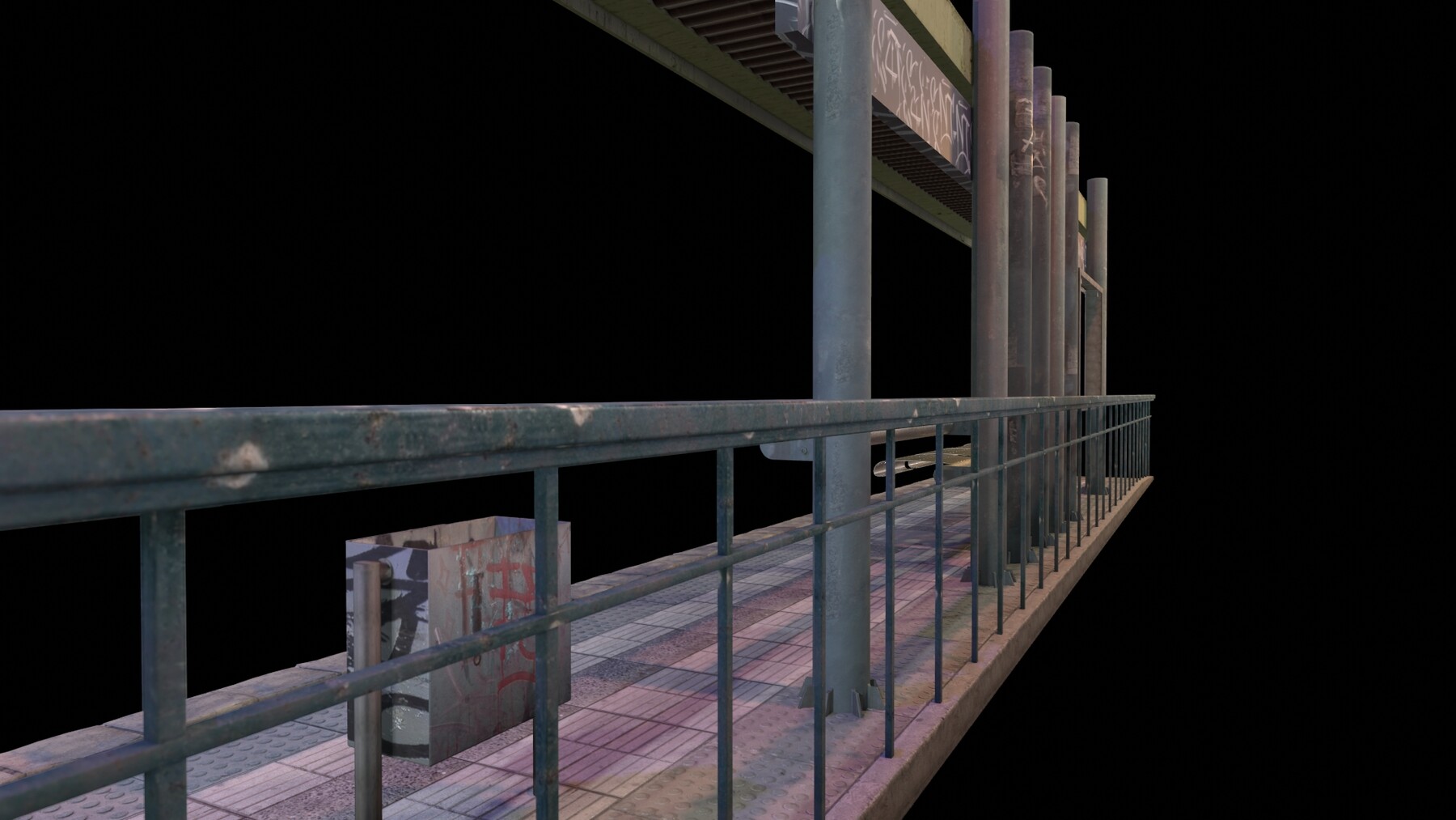 ArtStation - Bus Stop | Game Assets