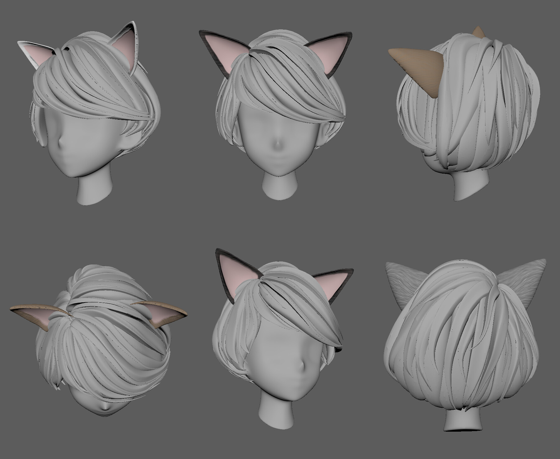 ArtStation - Low-poly Anime Ears | Resources