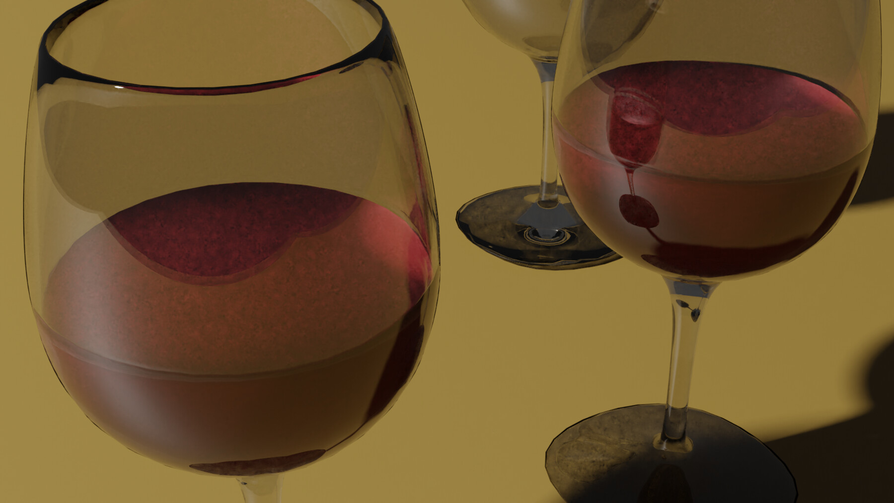 ArtStation - Glass Wine low poly 3D model | Game Assets
