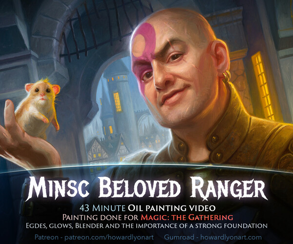 ArtStation - Minsc and Boo - Painting a Magic: the Gathering Card ...