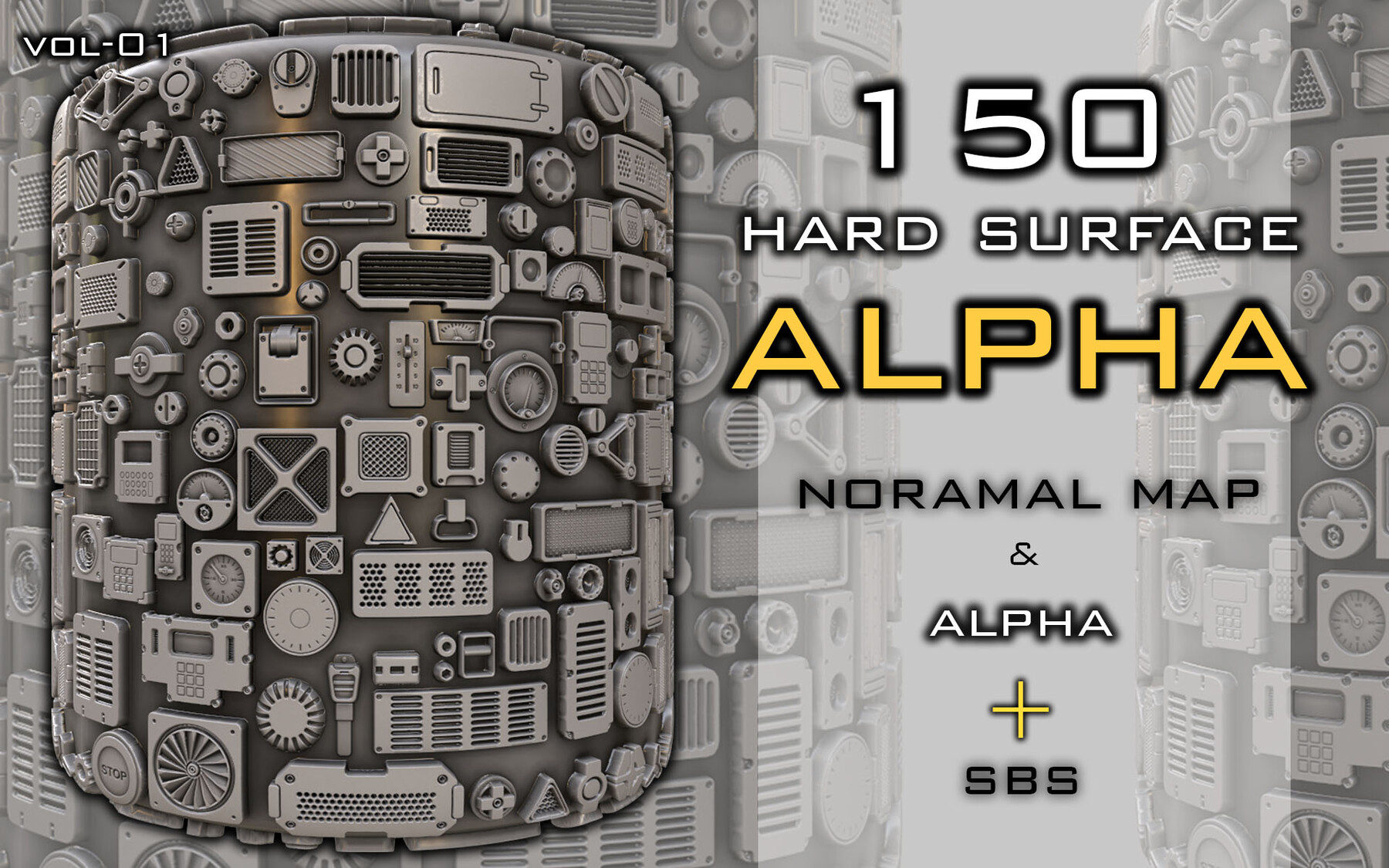 ArtStation - hard surface alpha pack | Resources