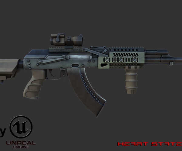 ArtStation - FPS Gun 4K - Rifle 1 | Game Assets