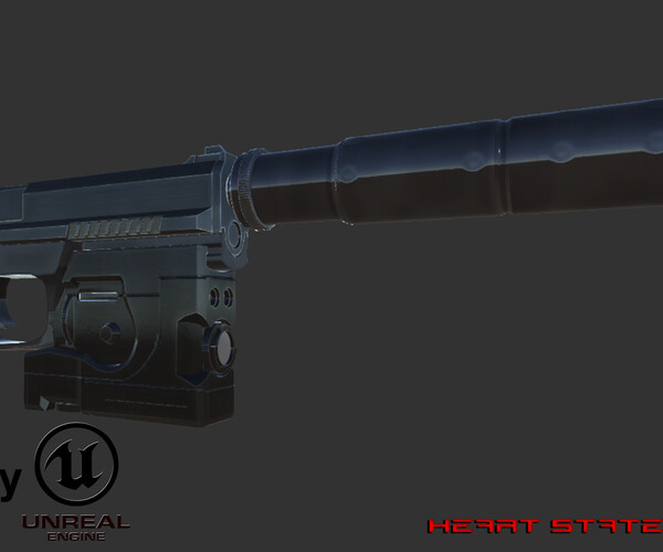 ArtStation - FPS Gun 4K - Pistol 4 | Game Assets