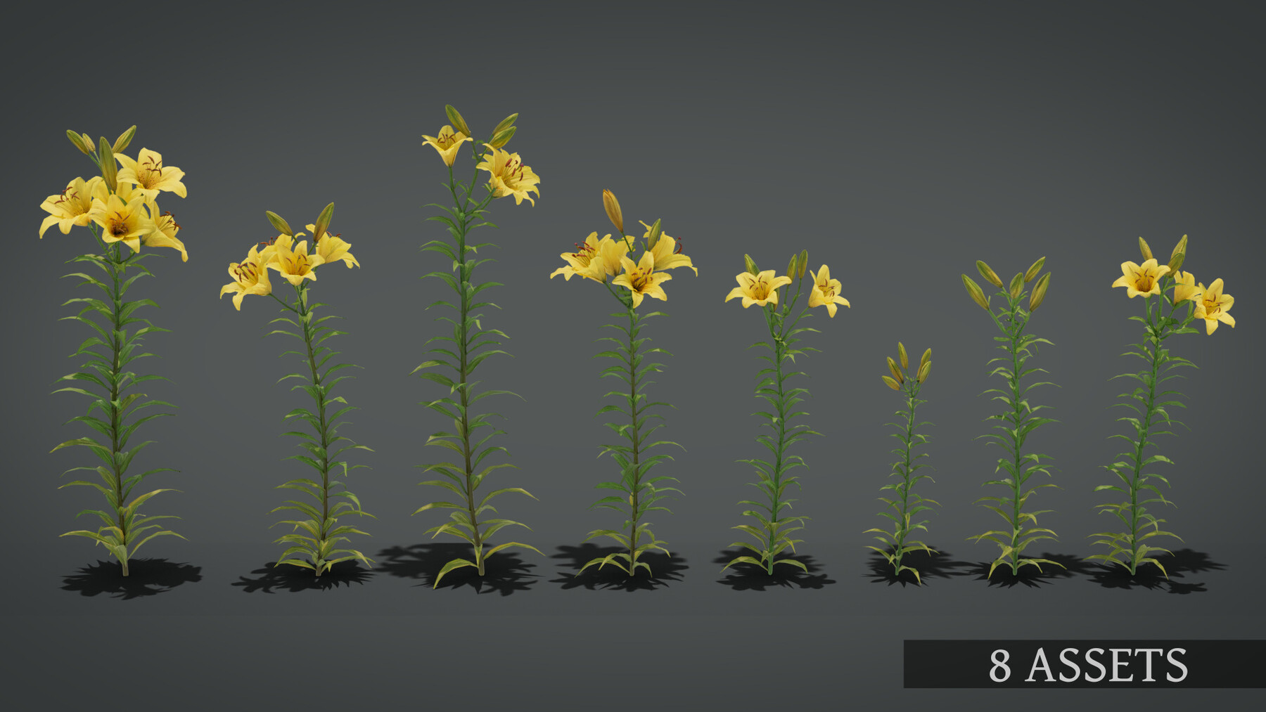ArtStation - 3D Flower | Lily Flower | Game Assets