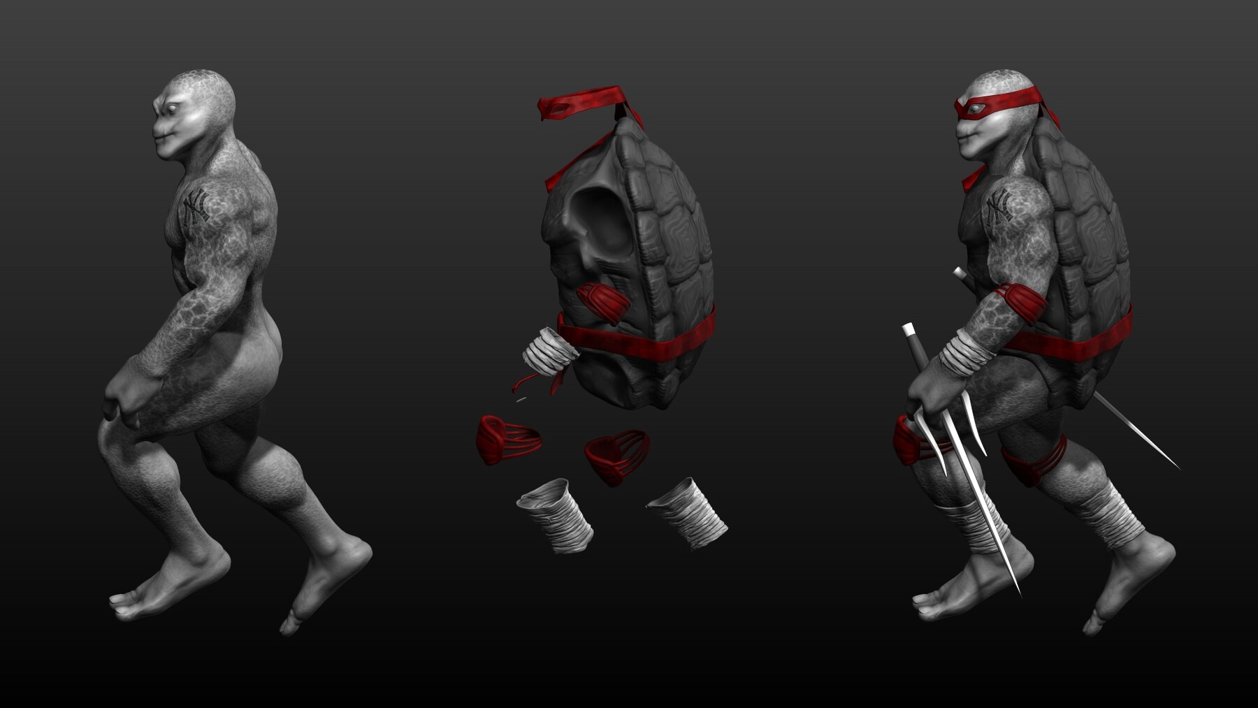 ArtStation - Raphael--[TMNT-2003] | Game Assets