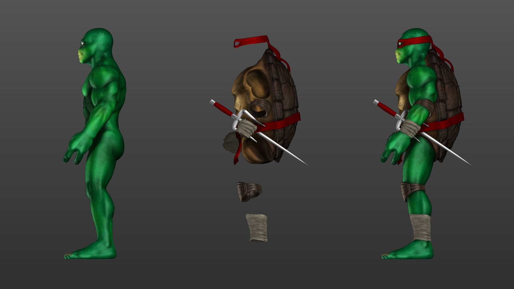 ArtStation - Raphael--[TMNT-2003] | Game Assets