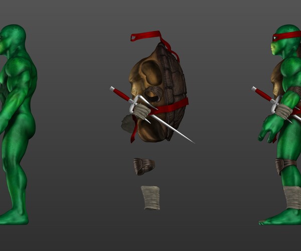 ArtStation - Raphael--[TMNT-2003] | Game Assets