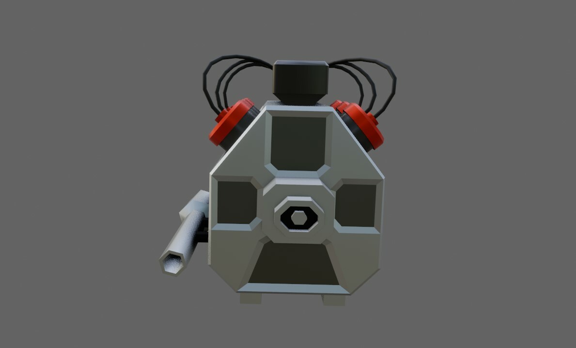 ArtStation - Car Motor - Engine V6 Low-poly 3D model | Game Assets