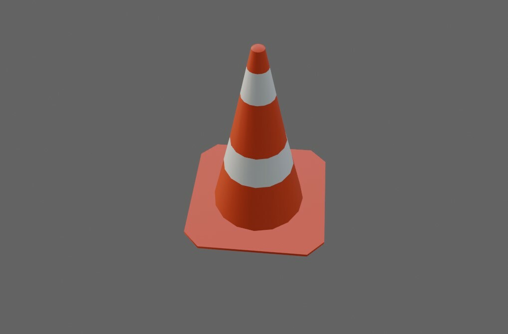 ArtStation - Street Cone Low-poly 3D model | Game Assets