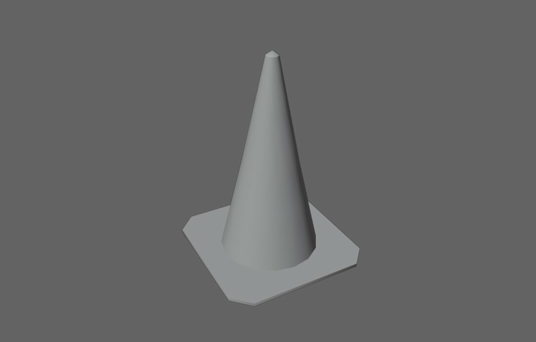 ArtStation - Street Cone Low-poly 3D model | Game Assets