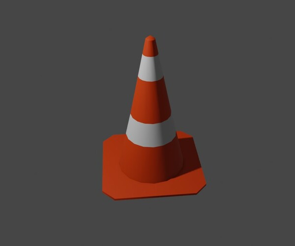 ArtStation - Street Cone Low-poly 3D model | Game Assets